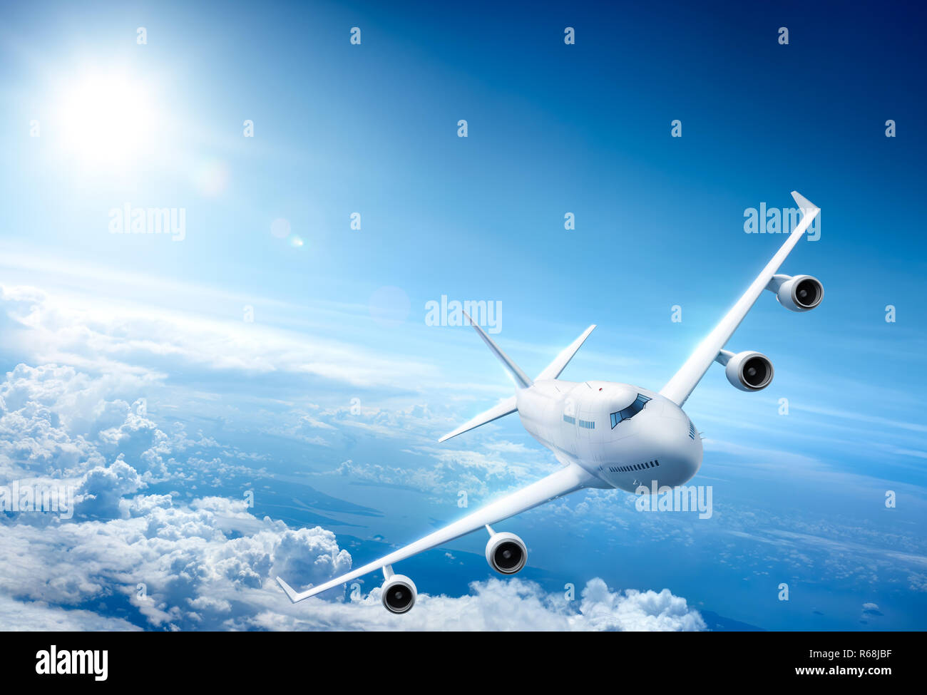 Airplane rendering hi-res stock photography and images - Alamy