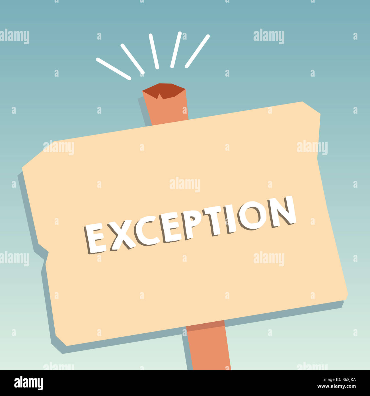 Word writing text Exception. Business concept for demonstrating or ...