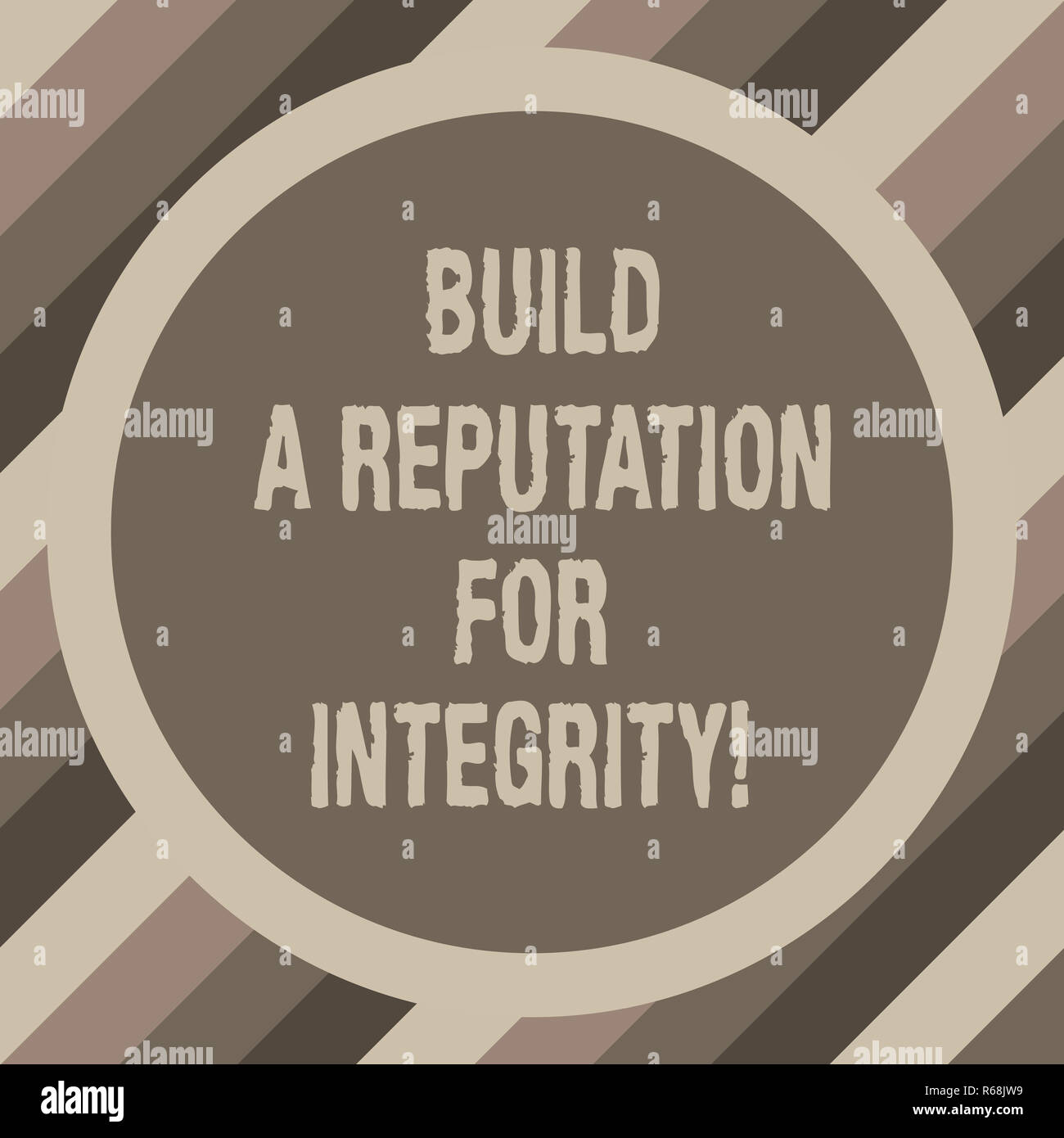Writing note showing Build A Reputation For Integrity. Business photo ...