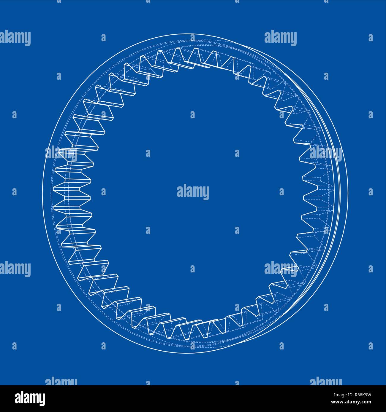 3d rendering blue circle Stock Vector Images - Alamy
