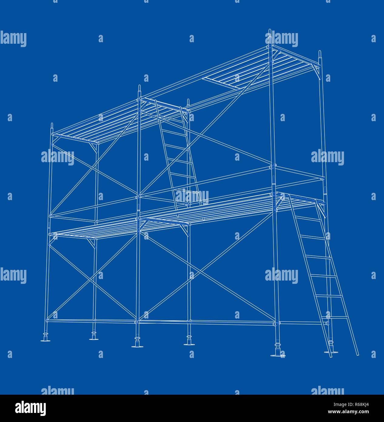Scaffolding Stock Vector Images - Alamy