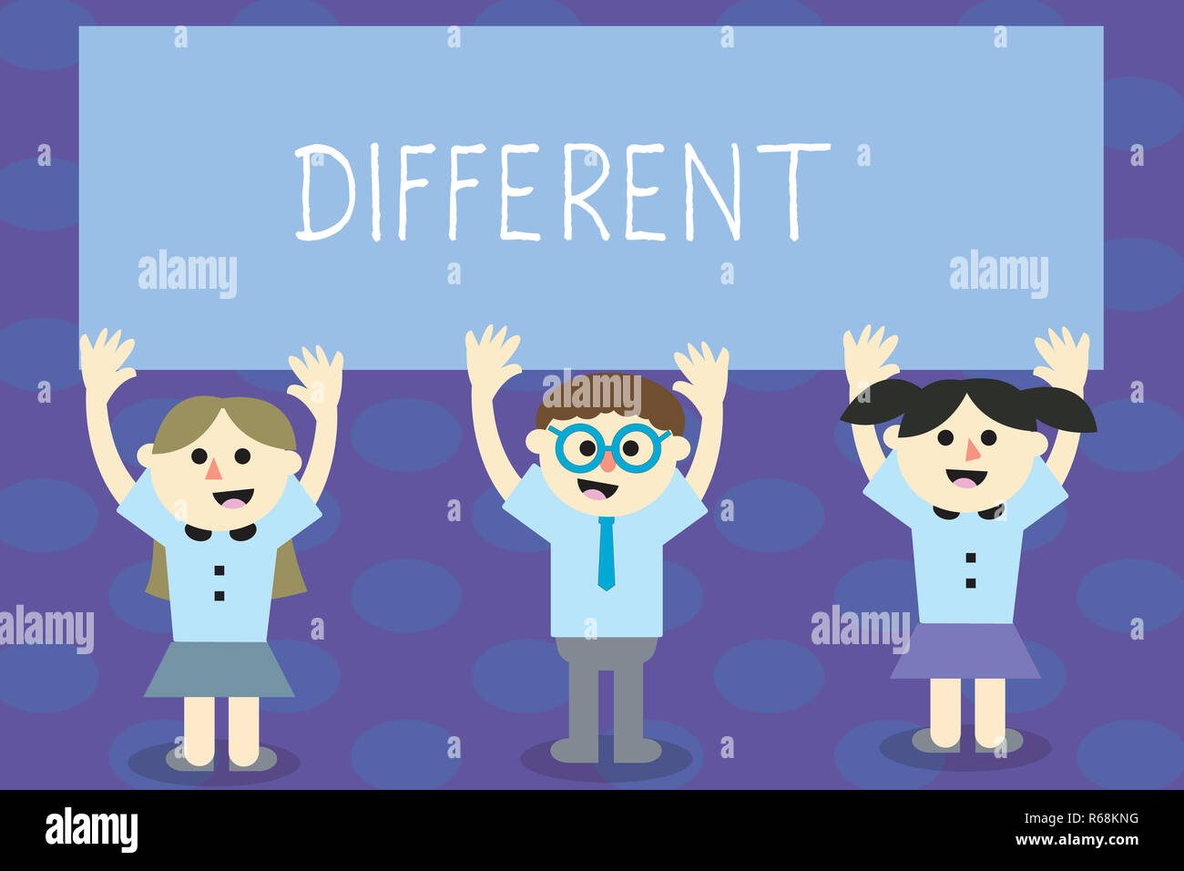 Writing note showing Different. Business photo showcasing not the same ...