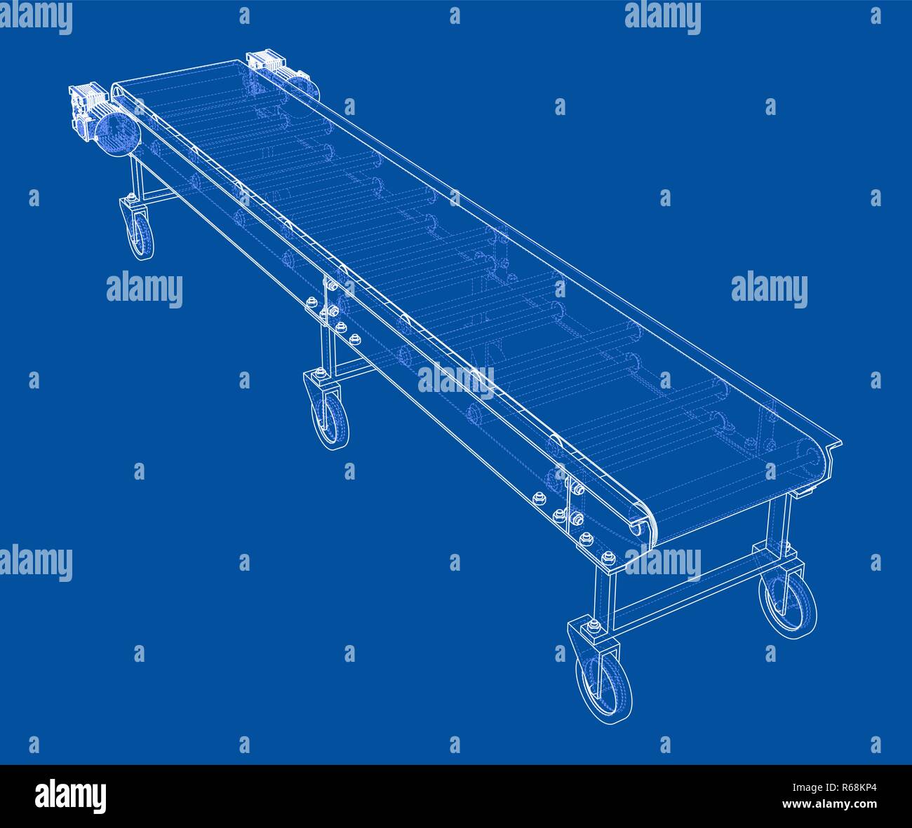 Conveyor factory electronic assembly Stock Vector Images - Alamy