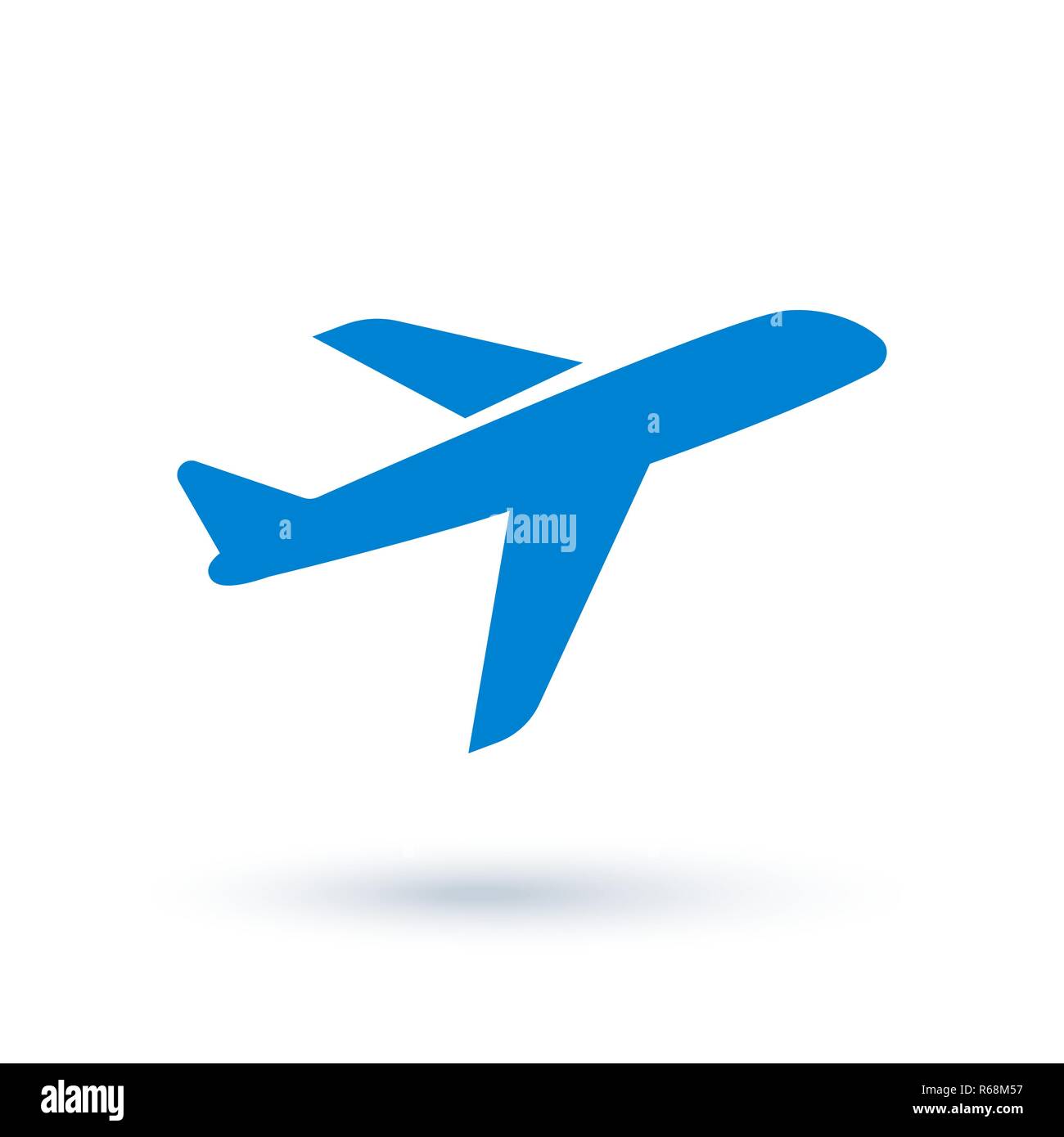 Airplane Icon in flat style Stock Vector Image & Art - Alamy