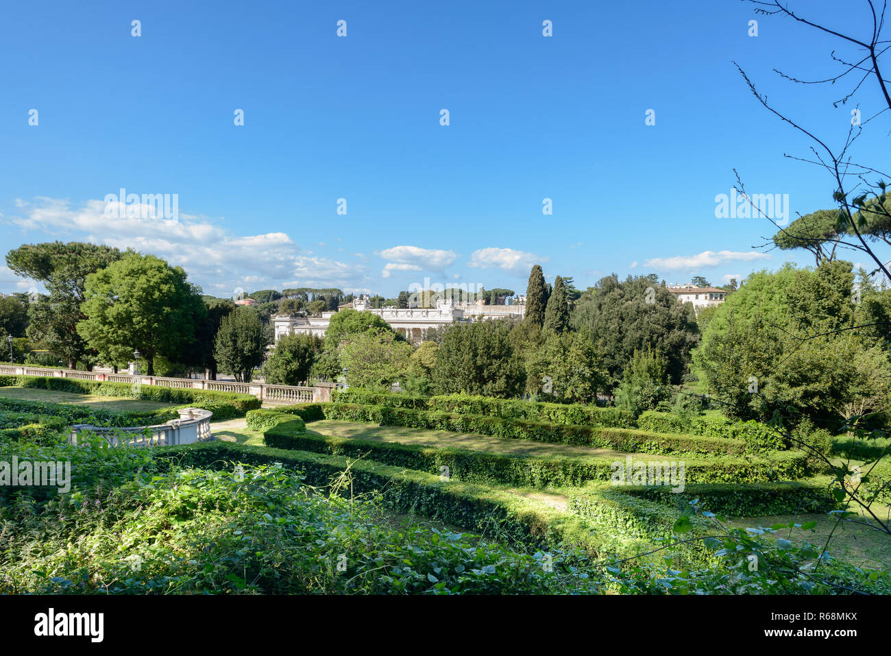 Rome garden landscape Stock Photo - Alamy