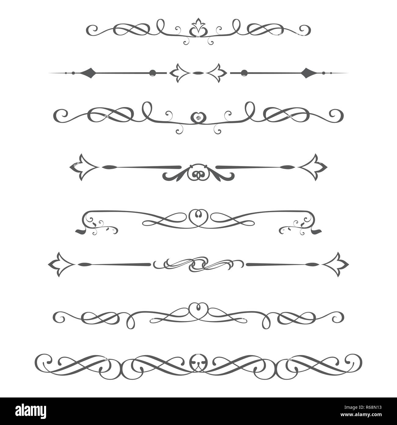 Dividers set,isolated on white background,stock vector illustration ...