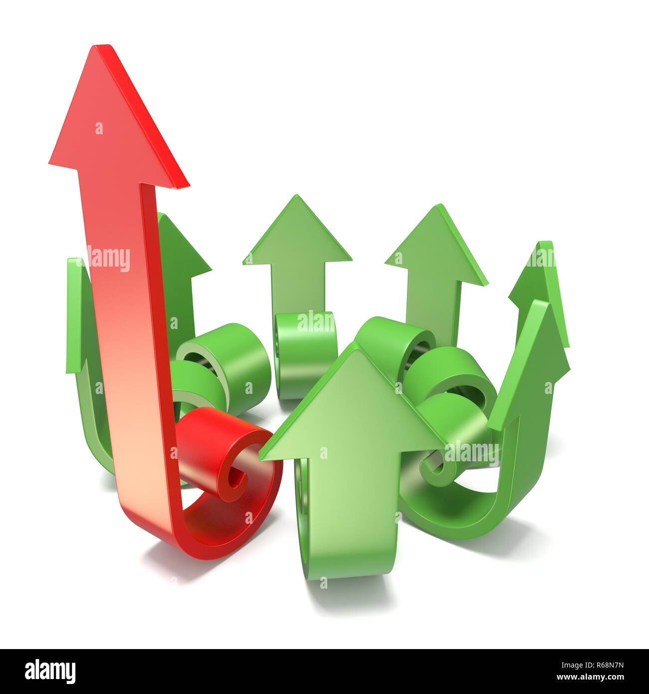 Spiral arrow diagram hi-res stock photography and images - Alamy