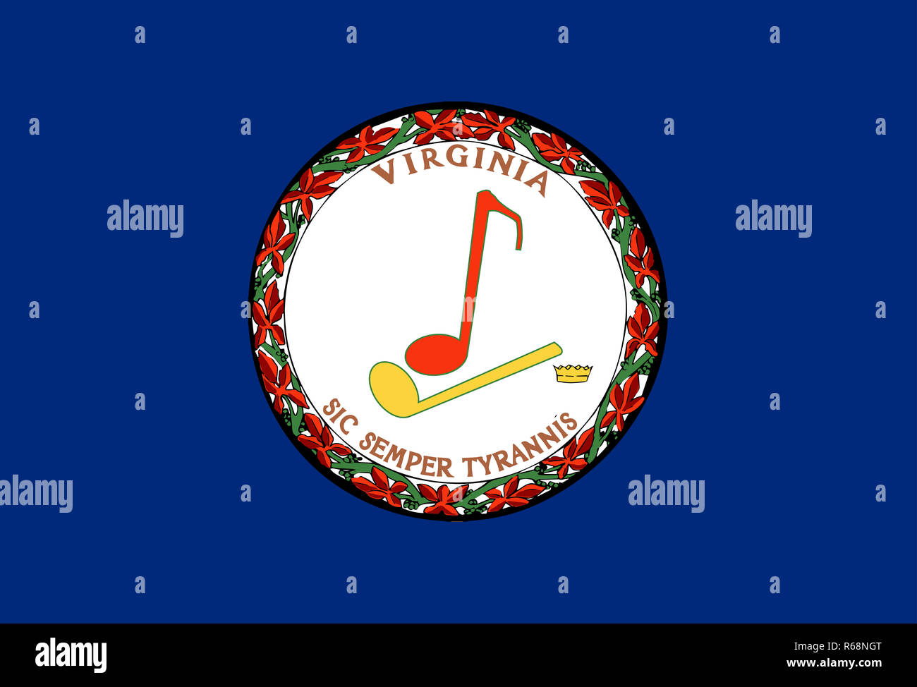 Musical Flag of Virginia Stock Photo - Alamy