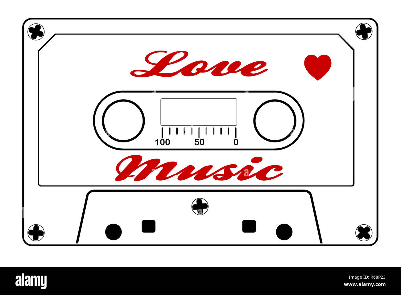 Transparent red audio cassette hi-res stock photography and images - Alamy
