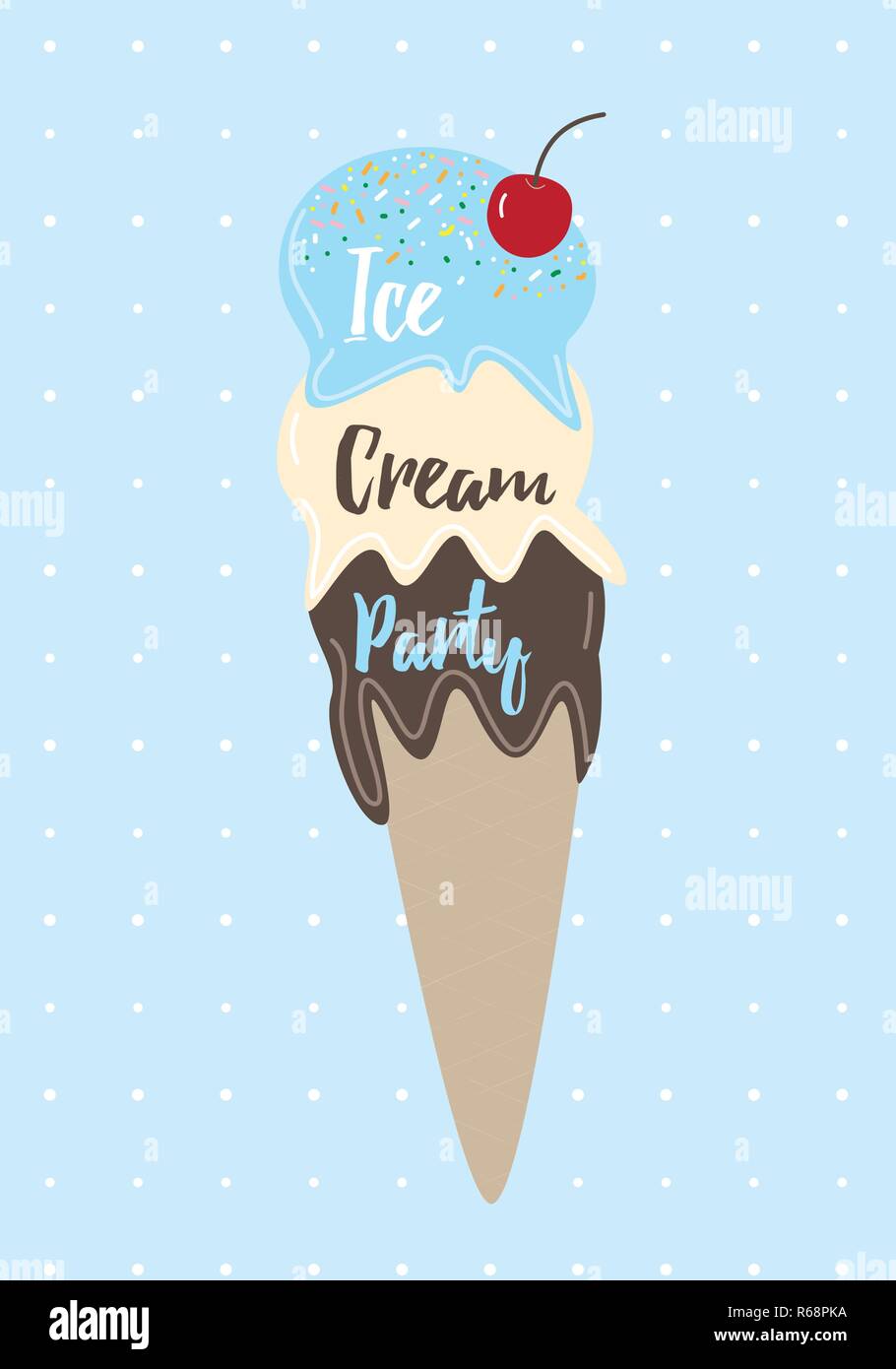Ice Cream Cone Card Template