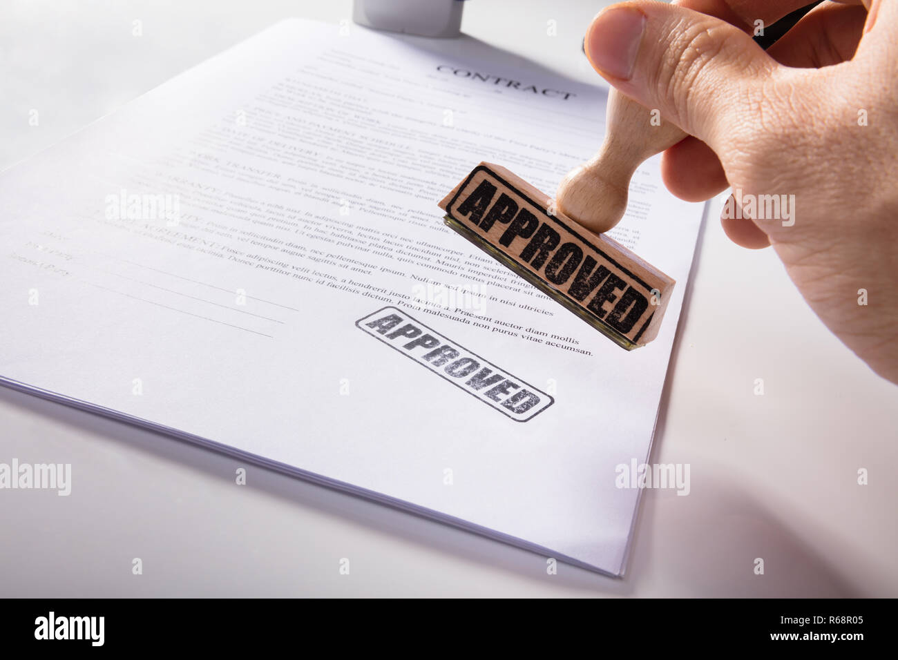 Job application approved stamp hi-res stock photography and images - Alamy