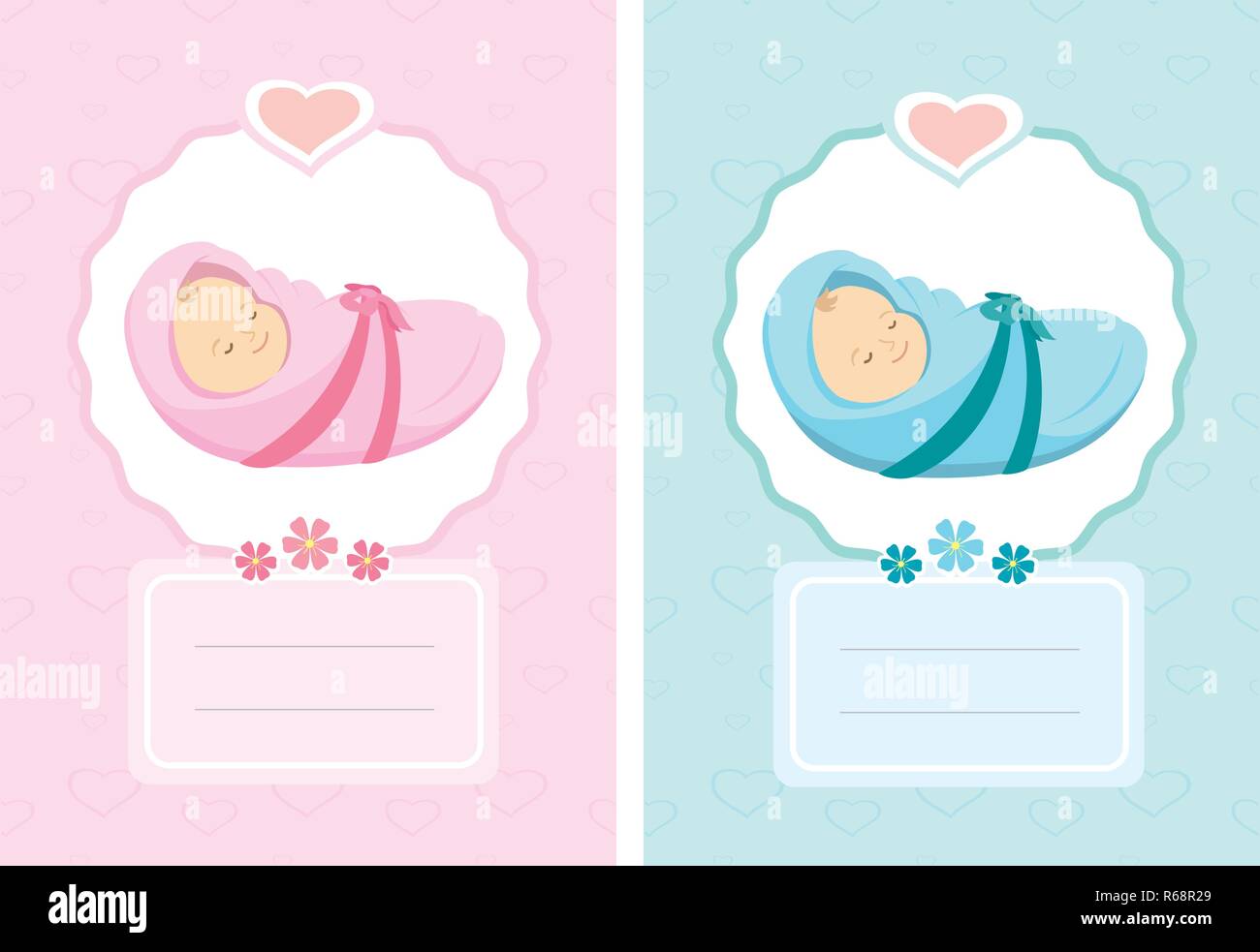 Cartoon new born card,cute background template,vector illustration ...