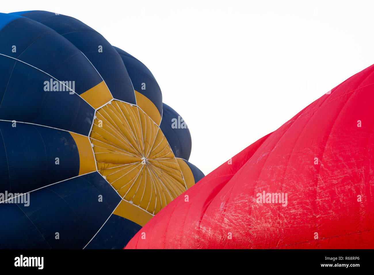 Inflated balloons at King valley hot air balloon festival in Victoria ...