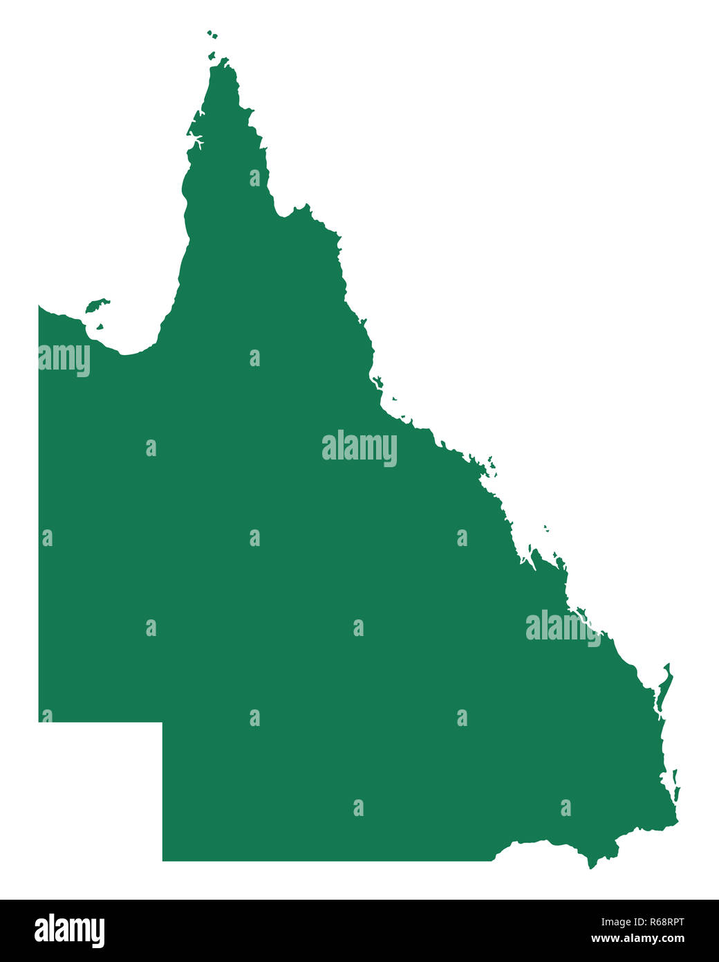 map of queensland Stock Photo - Alamy