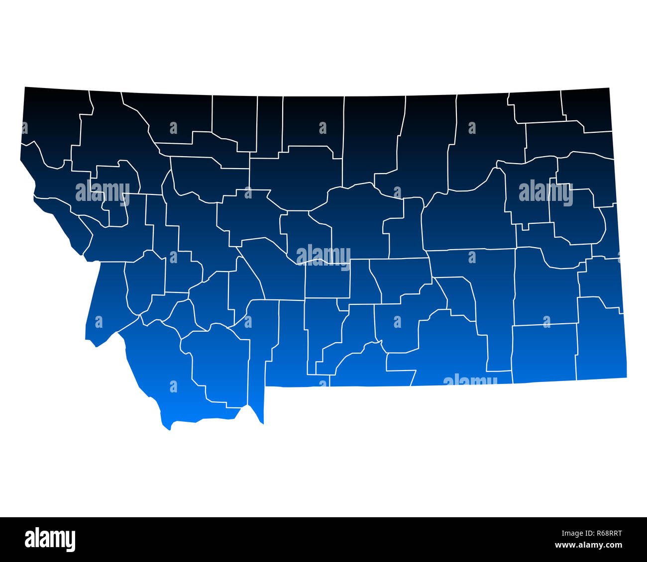 map of montana Stock Photo - Alamy