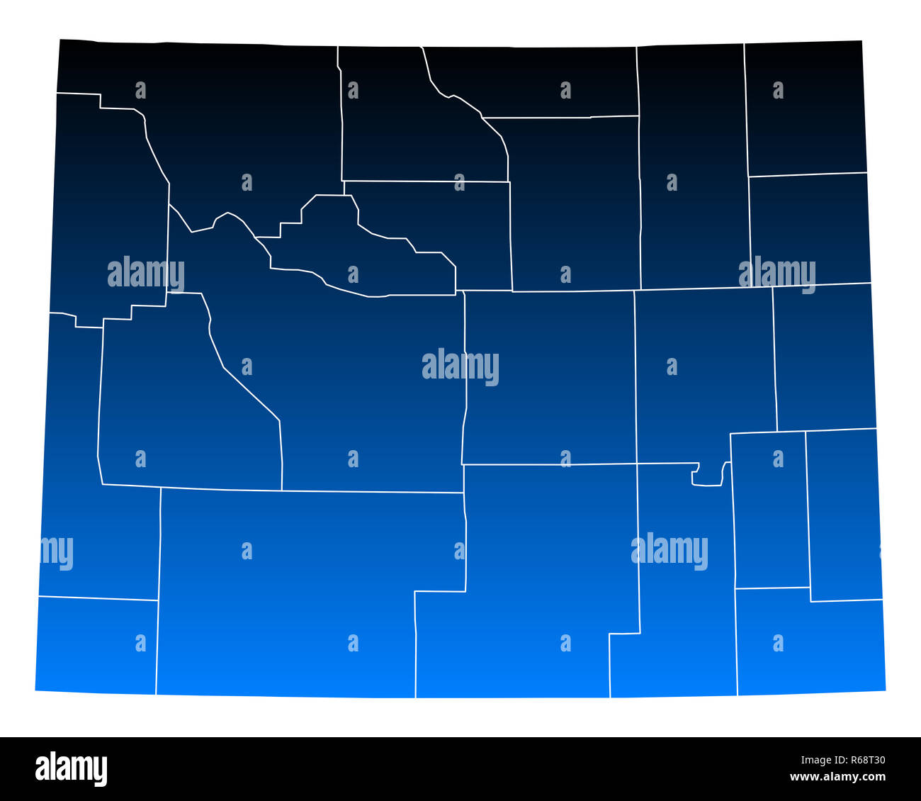 Wyoming state counties hi-res stock photography and images - Alamy