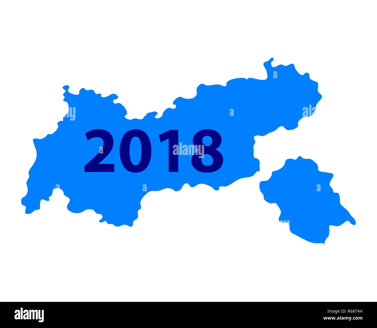 map of tyrol 2018 Stock Photo - Alamy