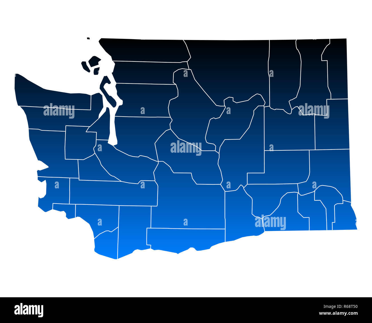 map of washington Stock Photo - Alamy