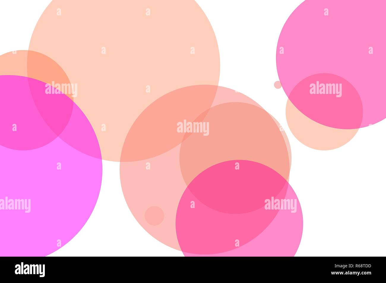 Abstract pink circles illustration background Stock Photo - Alamy