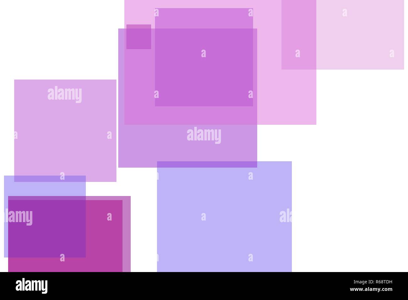 Abstract violet squares illustration background Stock Photo - Alamy