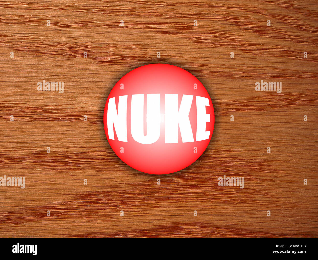 Nuclear Button on desk Stock Photo - Alamy