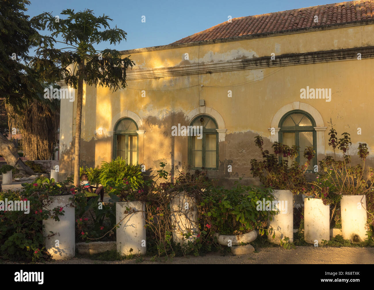 Old portuguese colonial warehouse, Benguela Province, Benguela, Angola ...