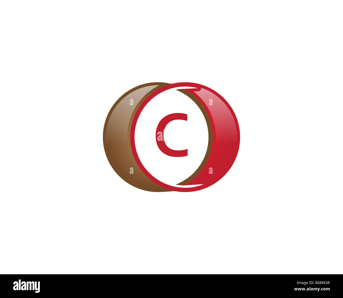 c letter circle logo Stock Photo - Alamy