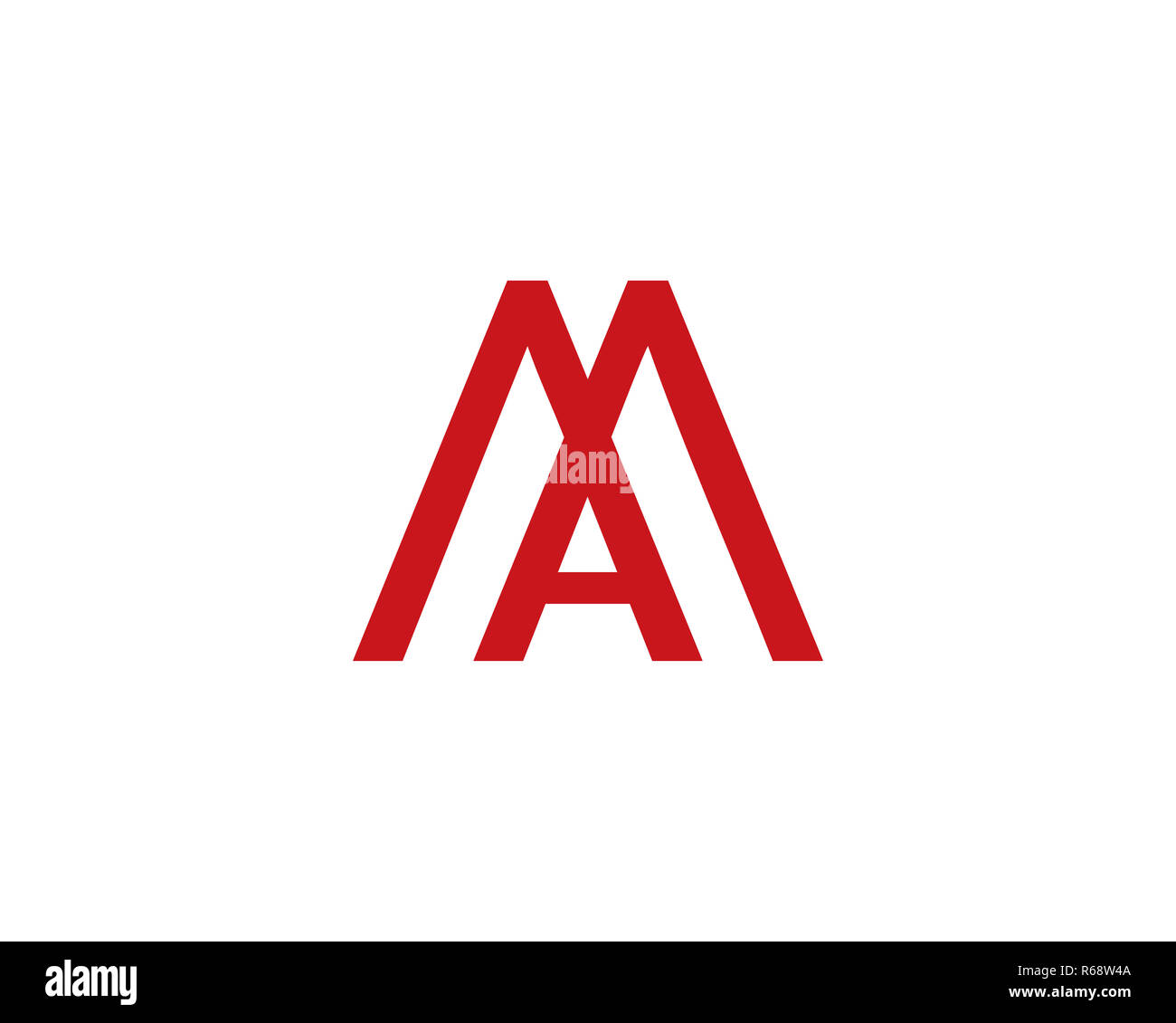ma letter logo Stock Photo - Alamy