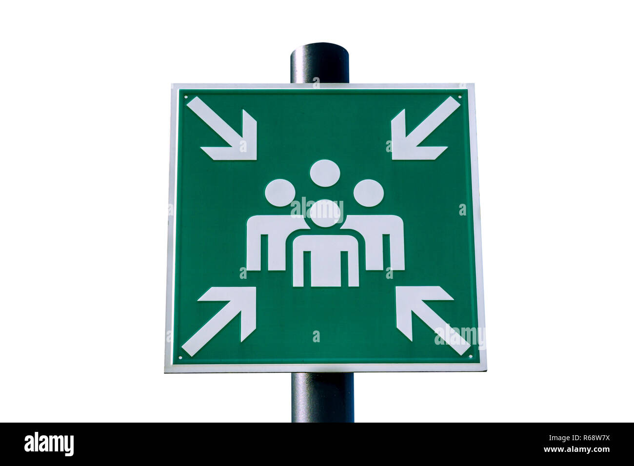 Sign pictogram meeting point hi-res stock photography and images - Alamy