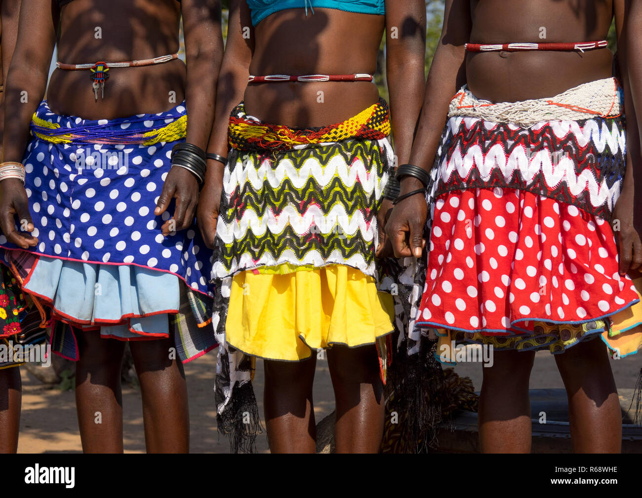 Traditional Outfit Of Mudimba Tribe Women Cunene Province Cahama