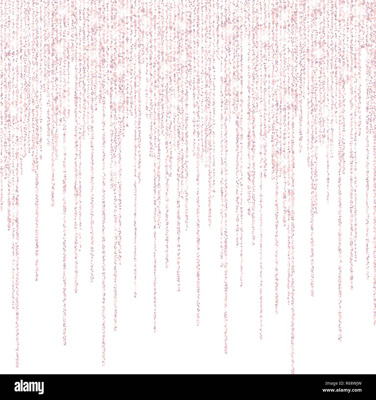 Vector falling in lines gold glitter confetti dots Stock Vector Image ...