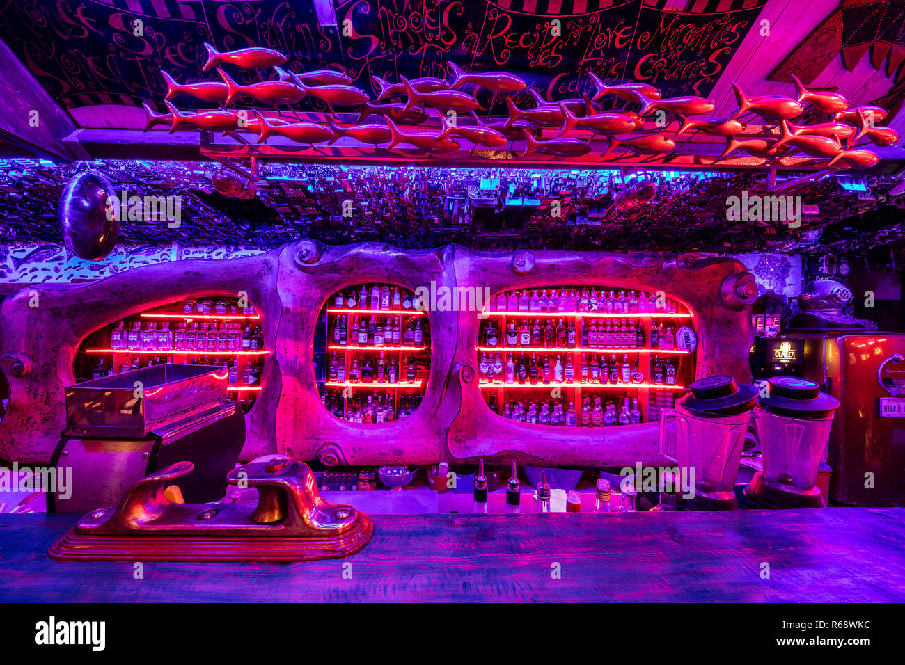 Istanbul, Turkey - October 21, 2018; a variety of bottles Scotch ...