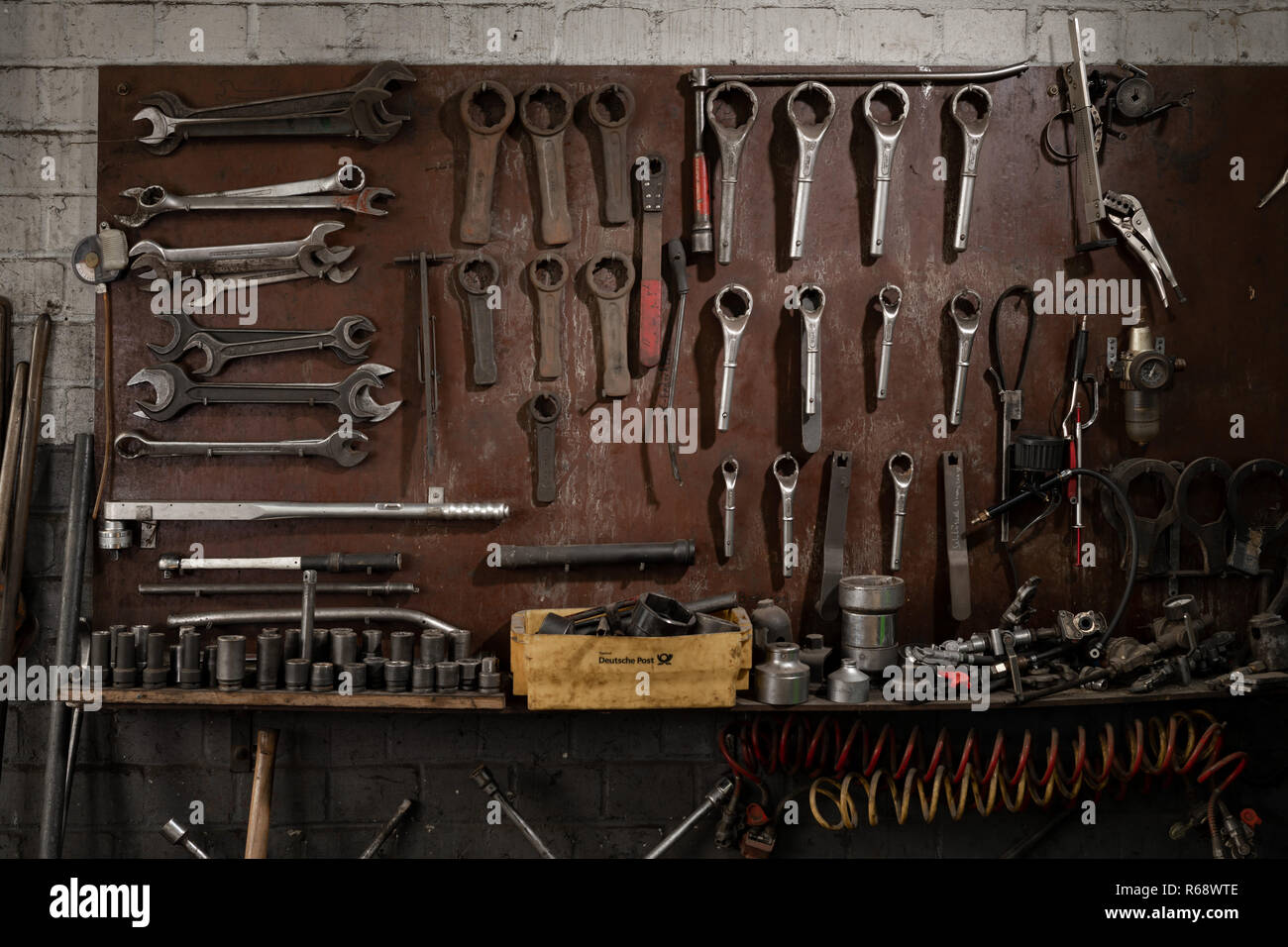 Spanners hanging hi-res stock photography and images - Alamy