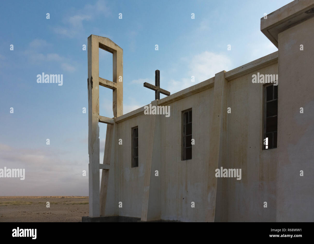 Church from the portuguese colonial era, abandoned in the middle of the ...