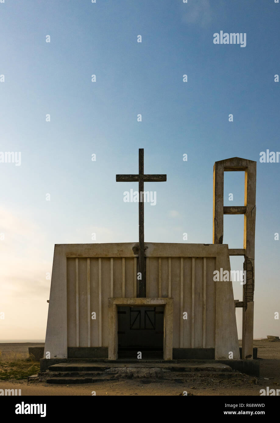 Church from the portuguese colonial era, abandoned in the middle of the ...