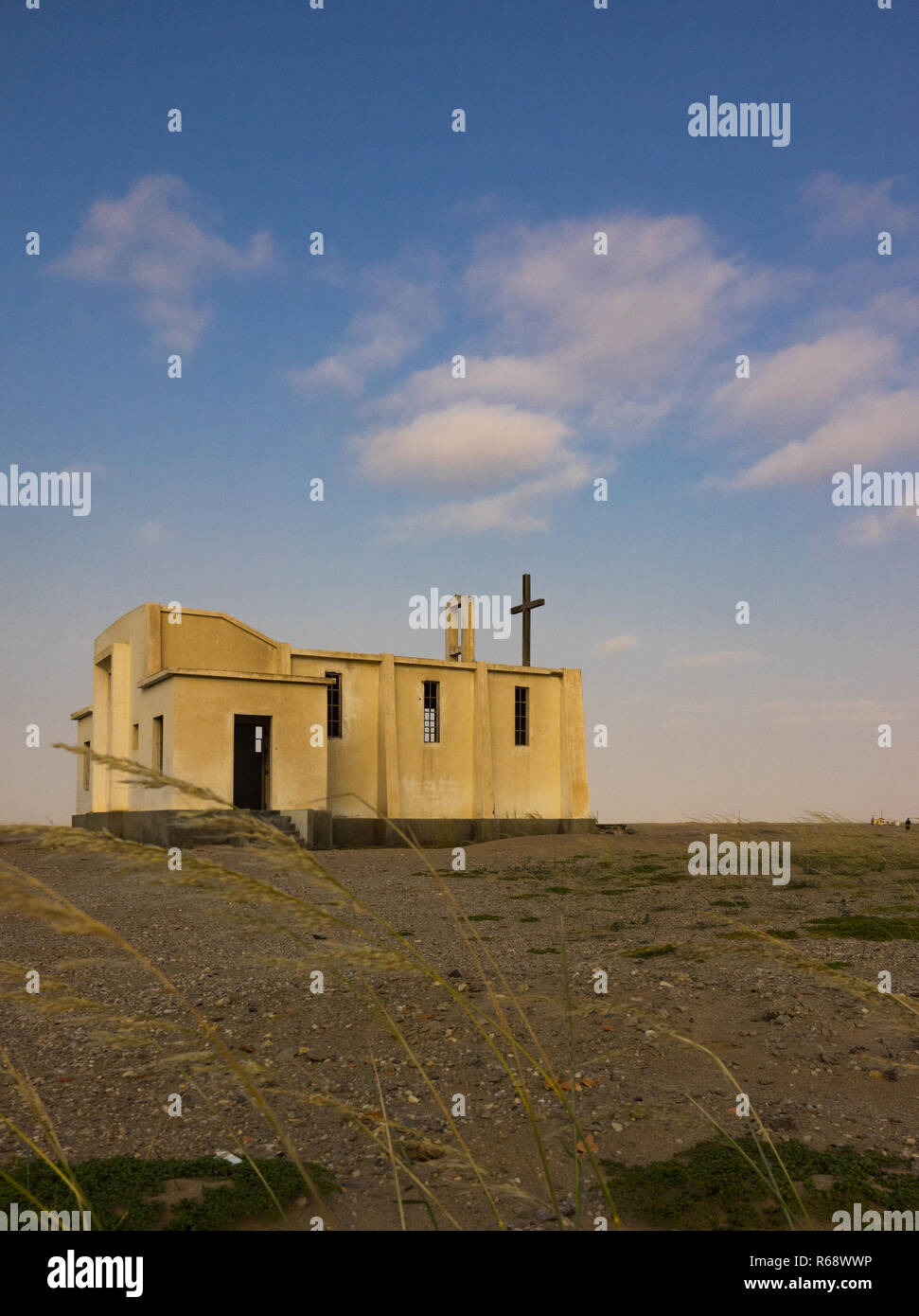 Church from the portuguese colonial era, abandoned in the middle of the ...
