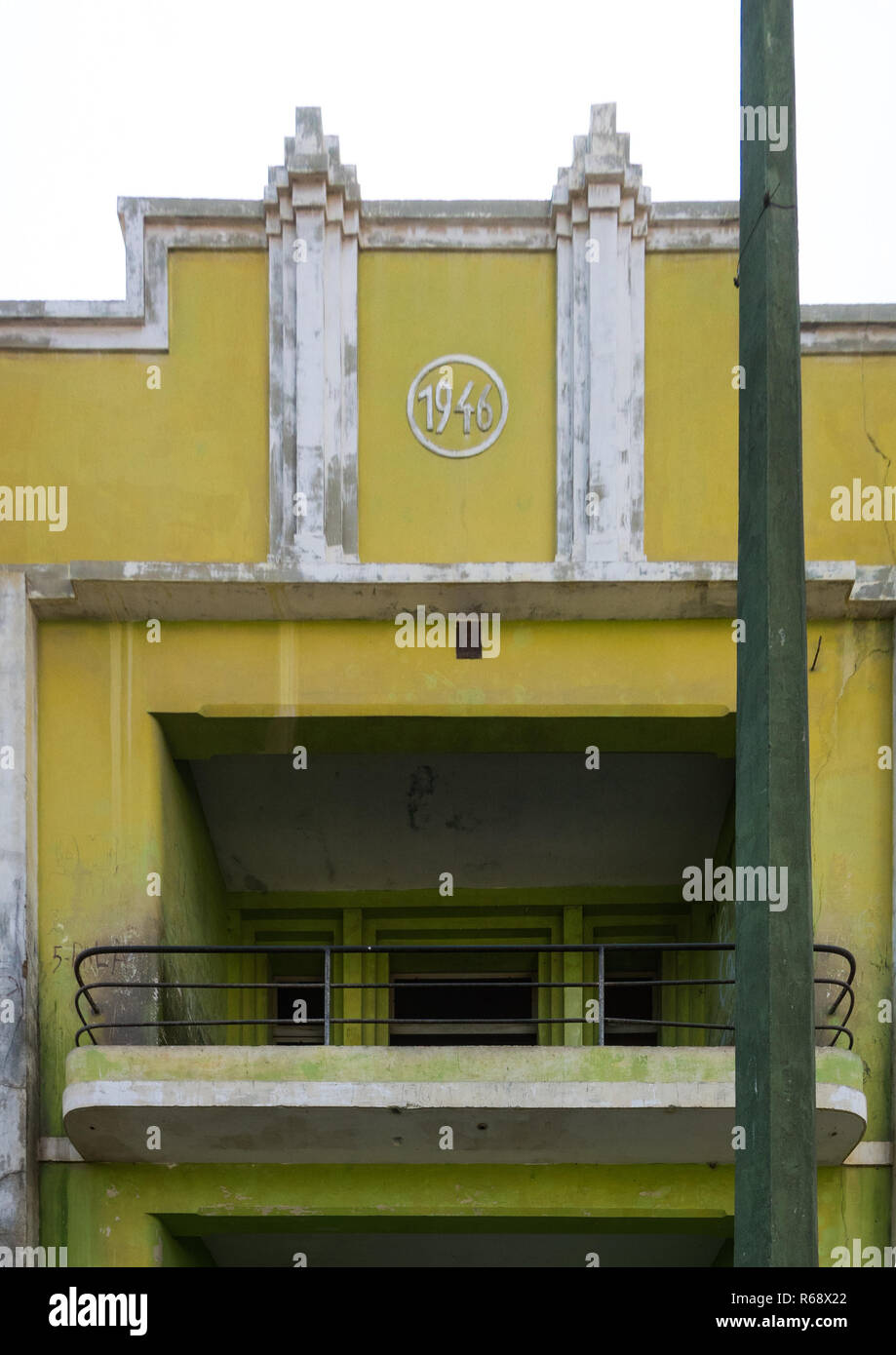 Old portuguese colonial building, Namibe Province, Namibe, Angola Stock ...