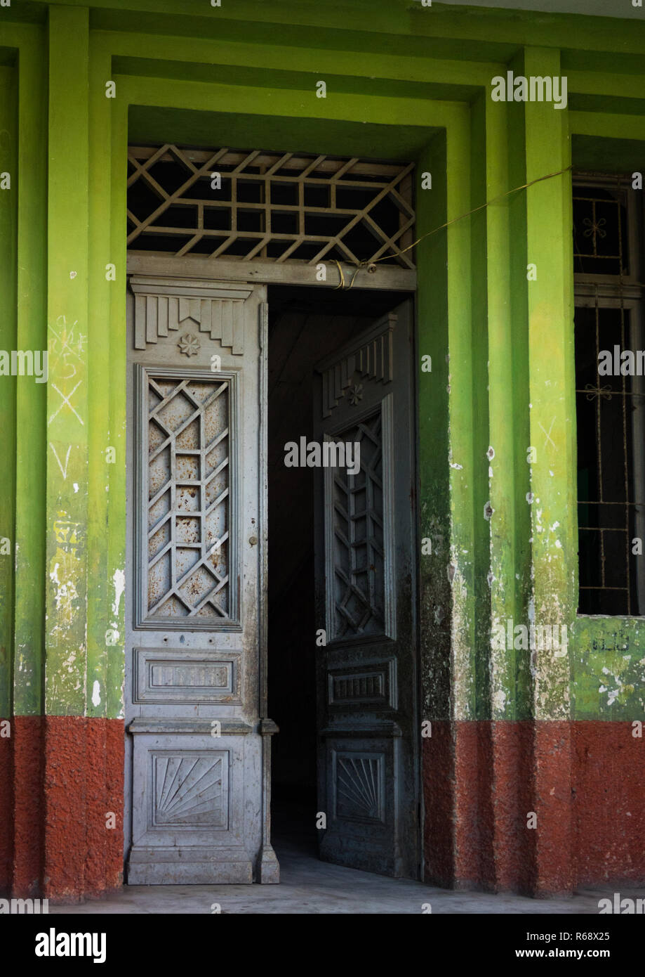 Old portuguese colonial building, Namibe Province, Namibe, Angola Stock ...