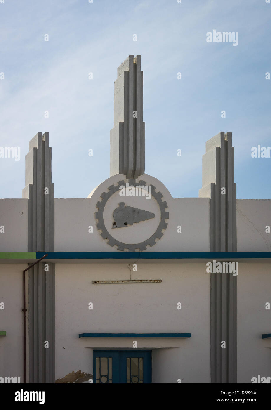 Old portuguese colonial building, Namibe Province, Namibe, Angola Stock ...