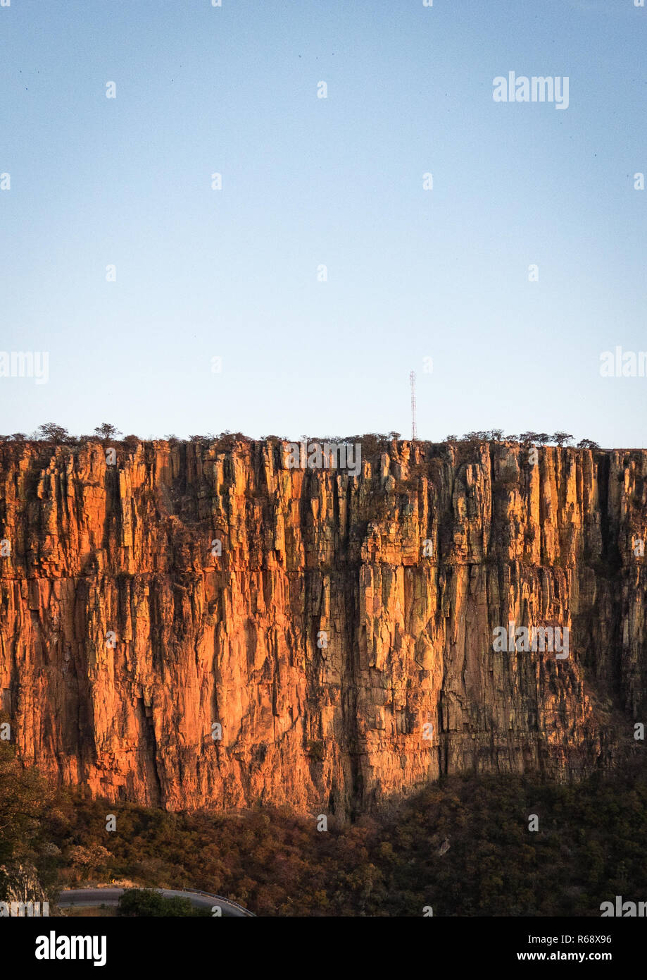 Cliff on the road to Lubango, Huila Province, Lubango, Angola Stock ...