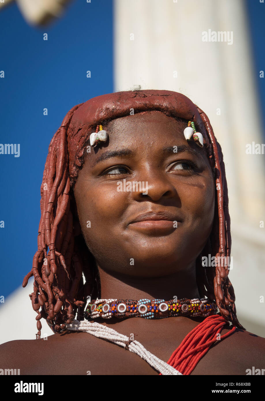 Mwila in front of the Cristo Rei statue, Huila Province, Lubango ...