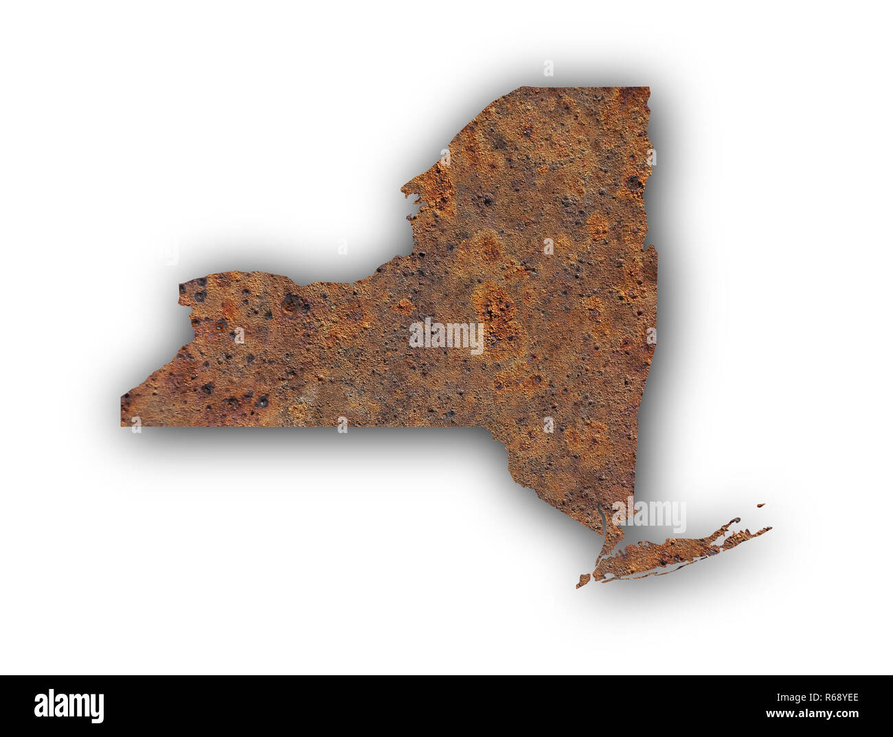 New york old map Cut Out Stock Images & Pictures - Alamy