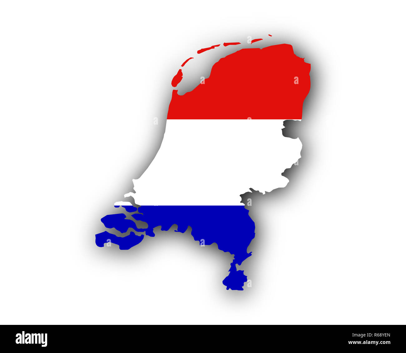 map and flag of the netherlands Stock Photo - Alamy