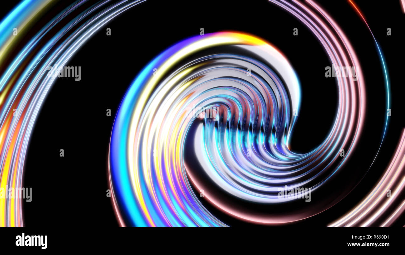 Abstract waves - 3D Illustration Stock Photo - Alamy