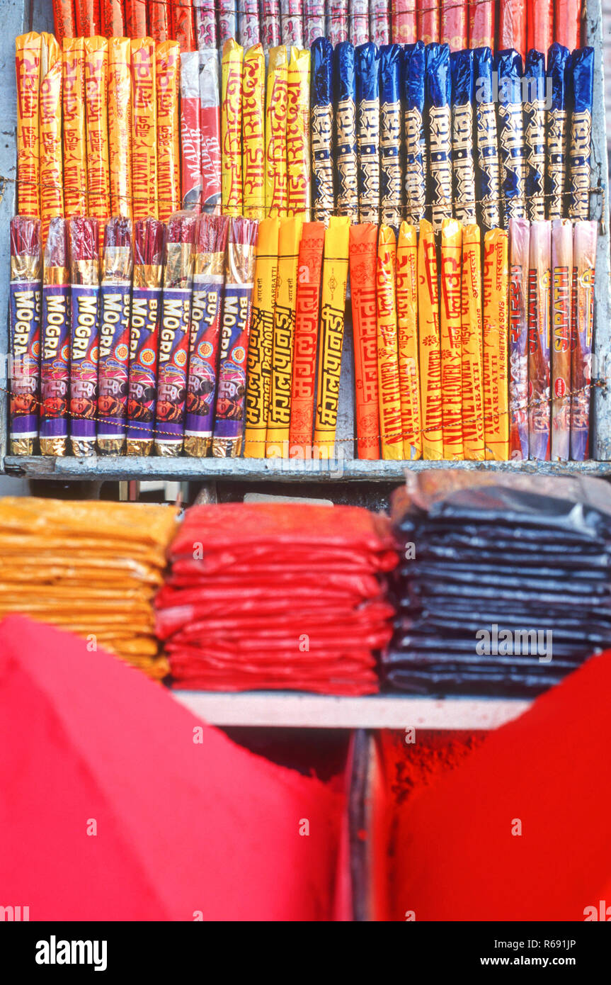 Incense sticks shop, agarbatti shops, India, asia Stock Photo - Alamy