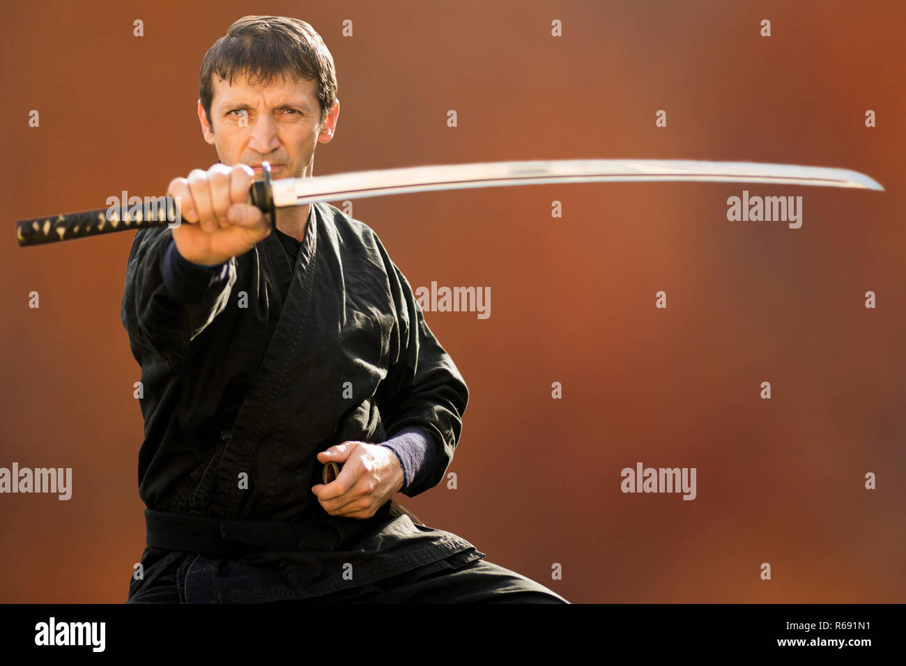 Japanese sword exercise hi-res stock photography and images - Alamy