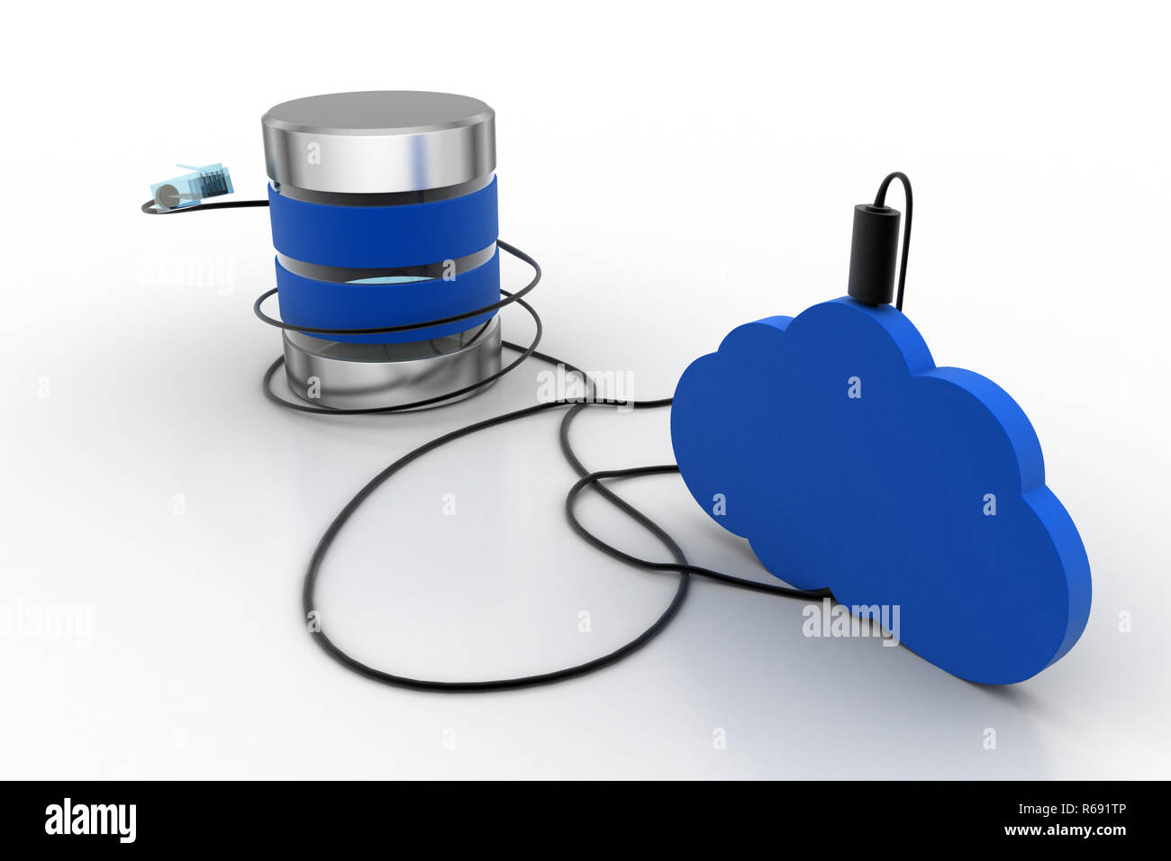 Cloud computing database Stock Photo - Alamy