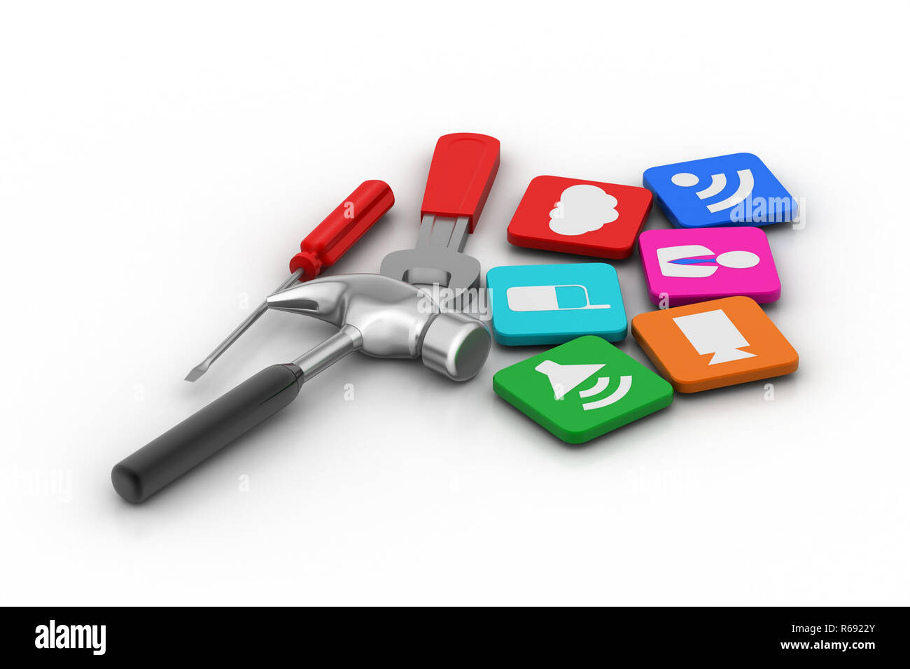 Smart phone apps Stock Photo - Alamy