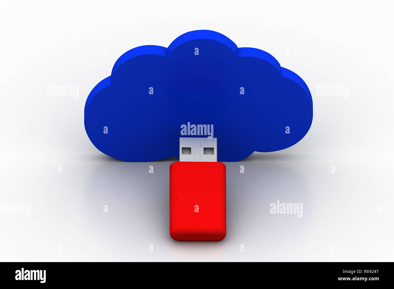 Usb drive with cloud Stock Photo - Alamy