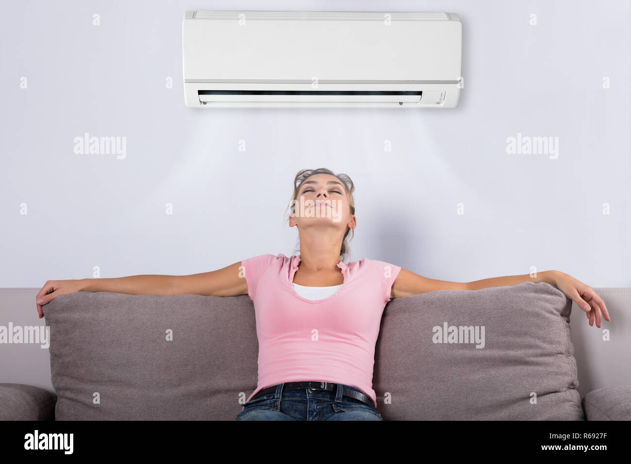 Woman radiator relaxing hi-res stock photography and images - Alamy